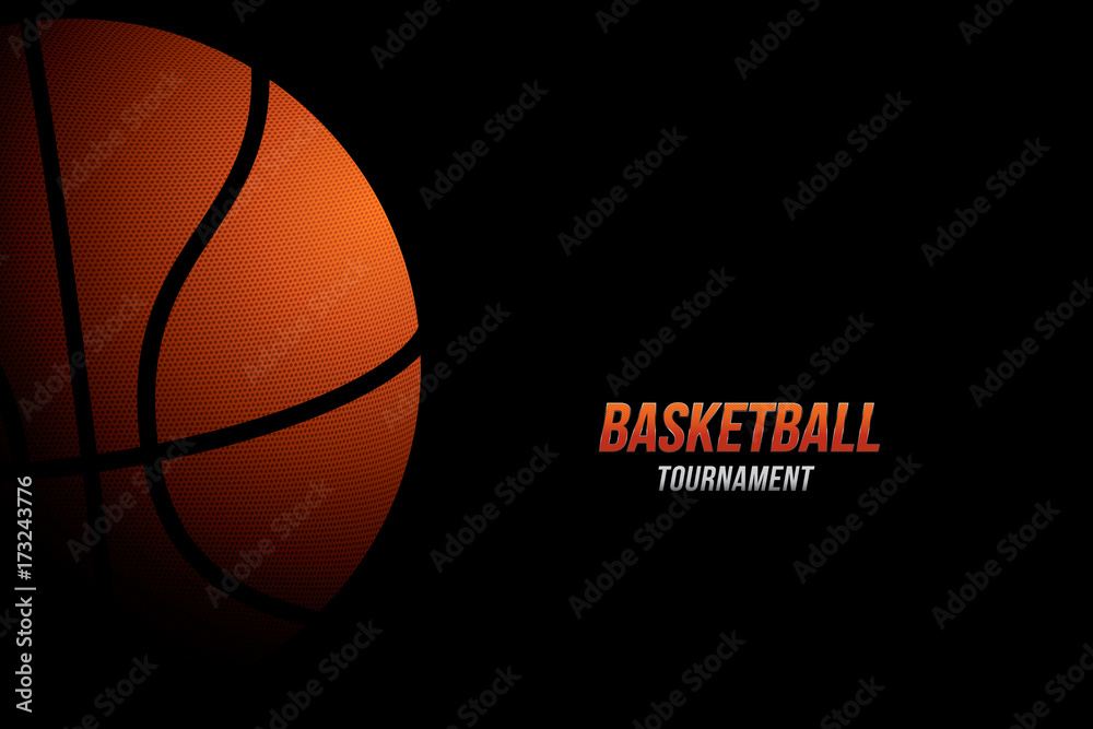 Basketball tournament design background. Vector illustration Stock ...