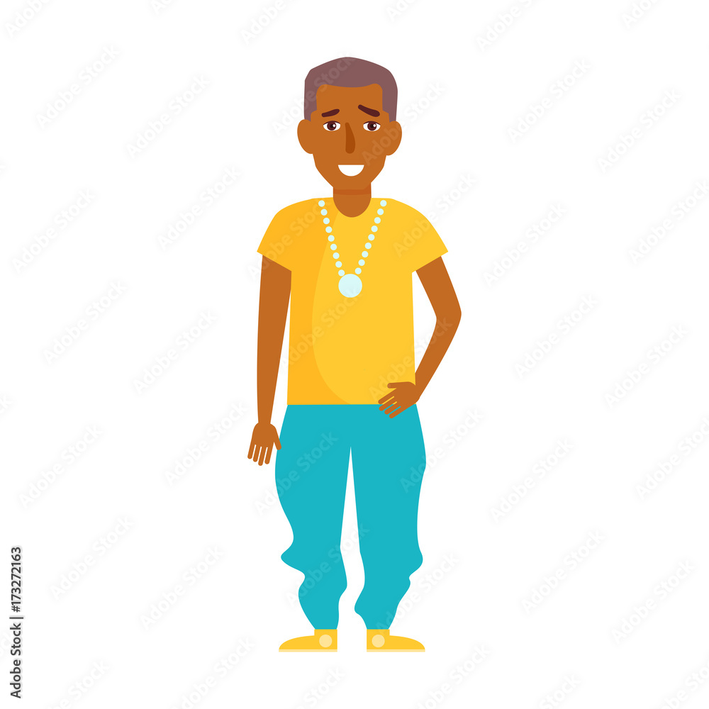 Rapper. Vector. Cartoon. Isolated Stock Vector | Adobe Stock