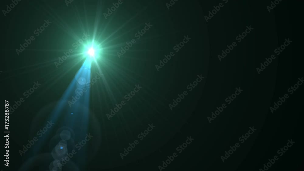 Lens Flare light over background with 4k video.Beautiful lens flare ...