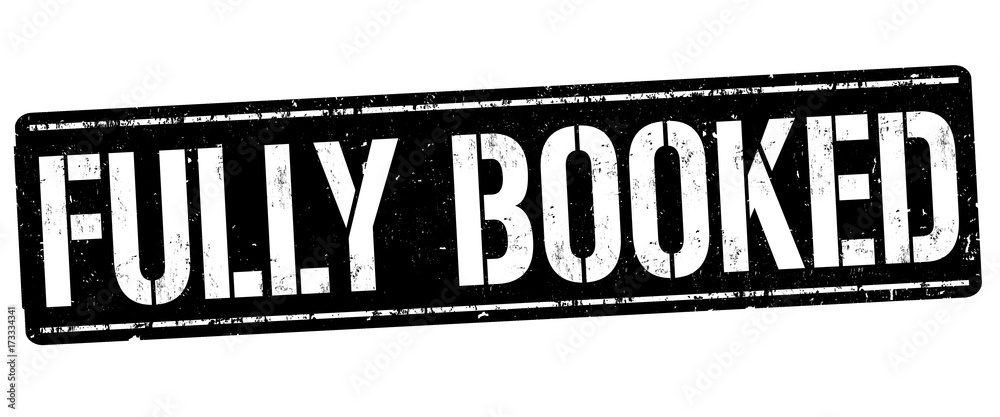 Fully booked sign or stamp Stock Vector | Adobe Stock