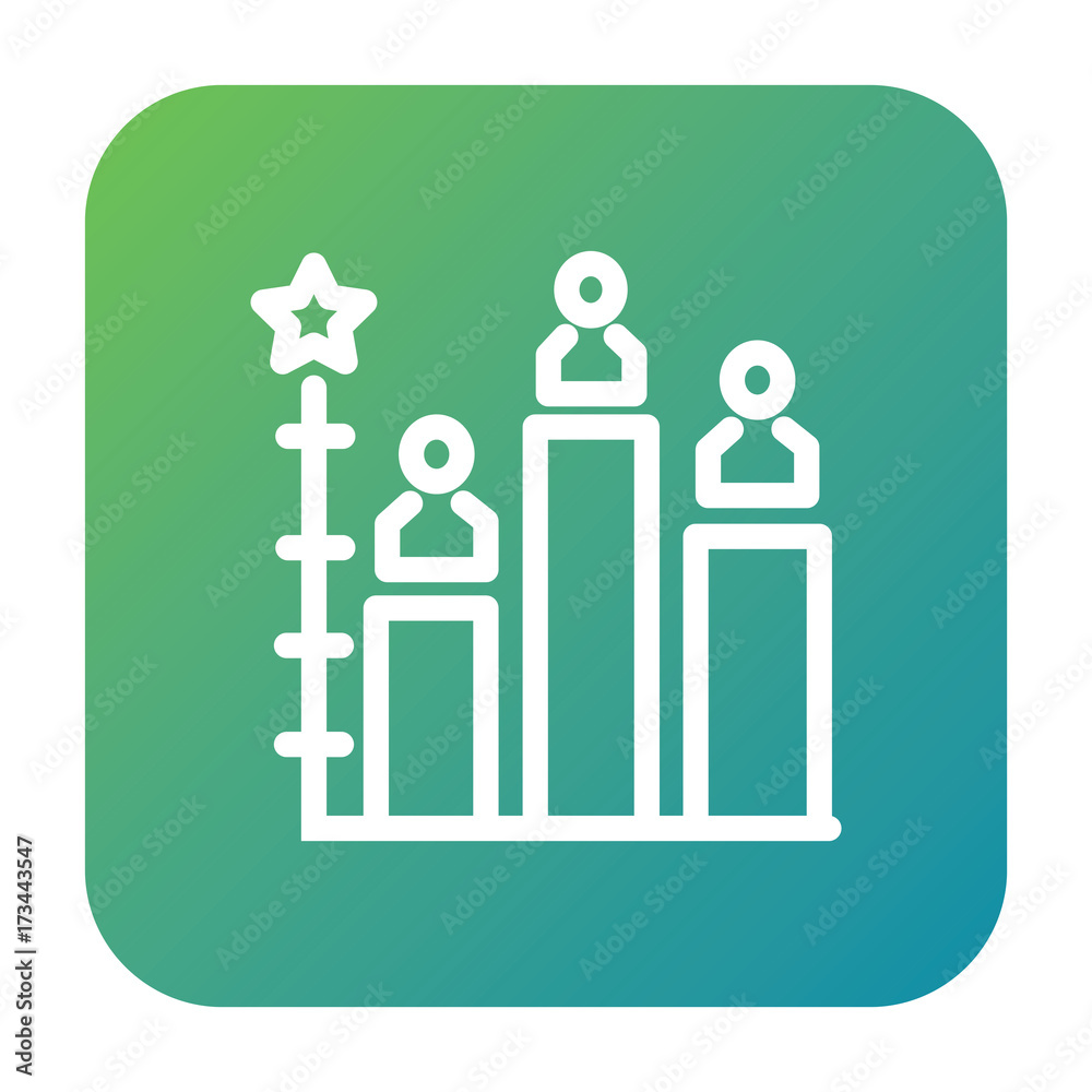 Podium icon, business symbol. Modern, simple flat vector illustration ...