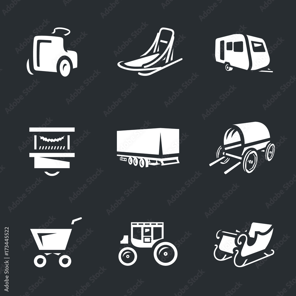 Vector Set of Transport Icons. Stock Vector | Adobe Stock