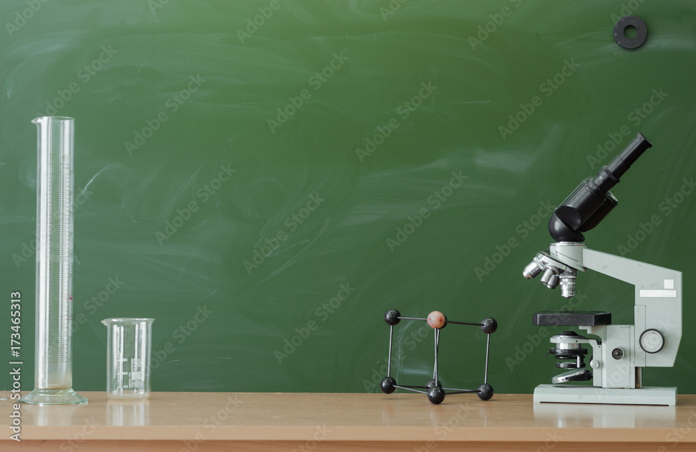 Teacher or student desk table. Education background. Education concept ...