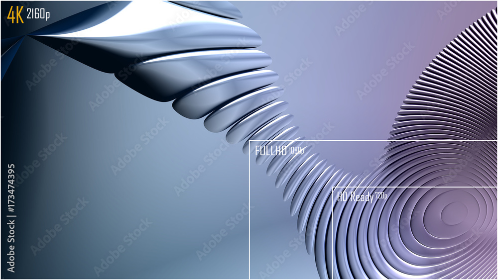 4K // Full HD // HD Ready television resolution display with comparison ...