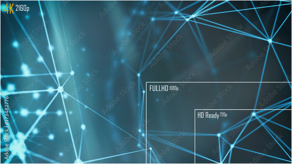 4K // Full HD // HD Ready television resolution display with comparison ...