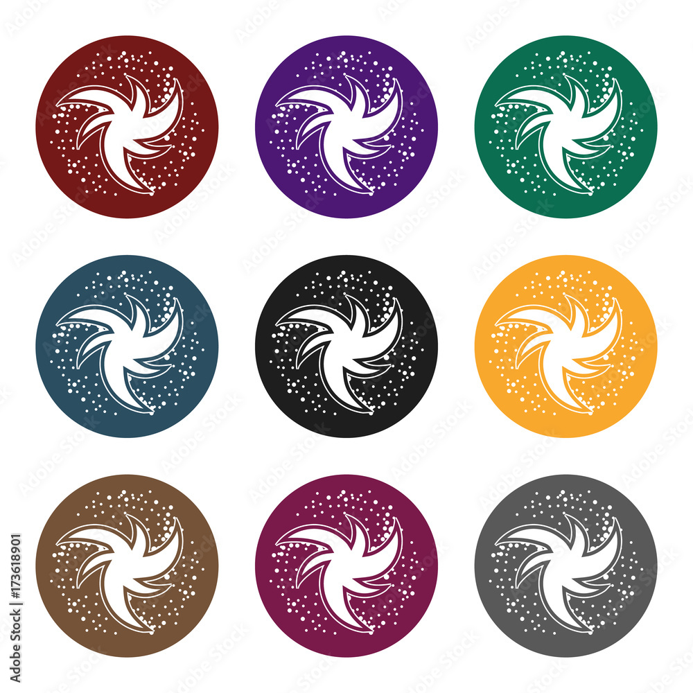 Milky way icon in black style isolated on white background. Space ...