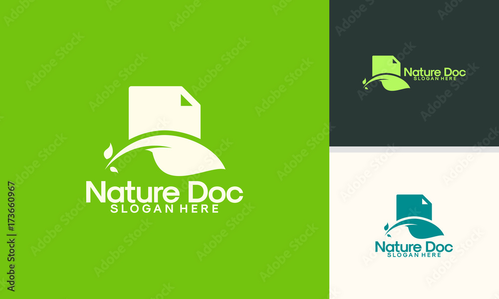 Nature Document logo designs, Green Document logo, Farm Document ...
