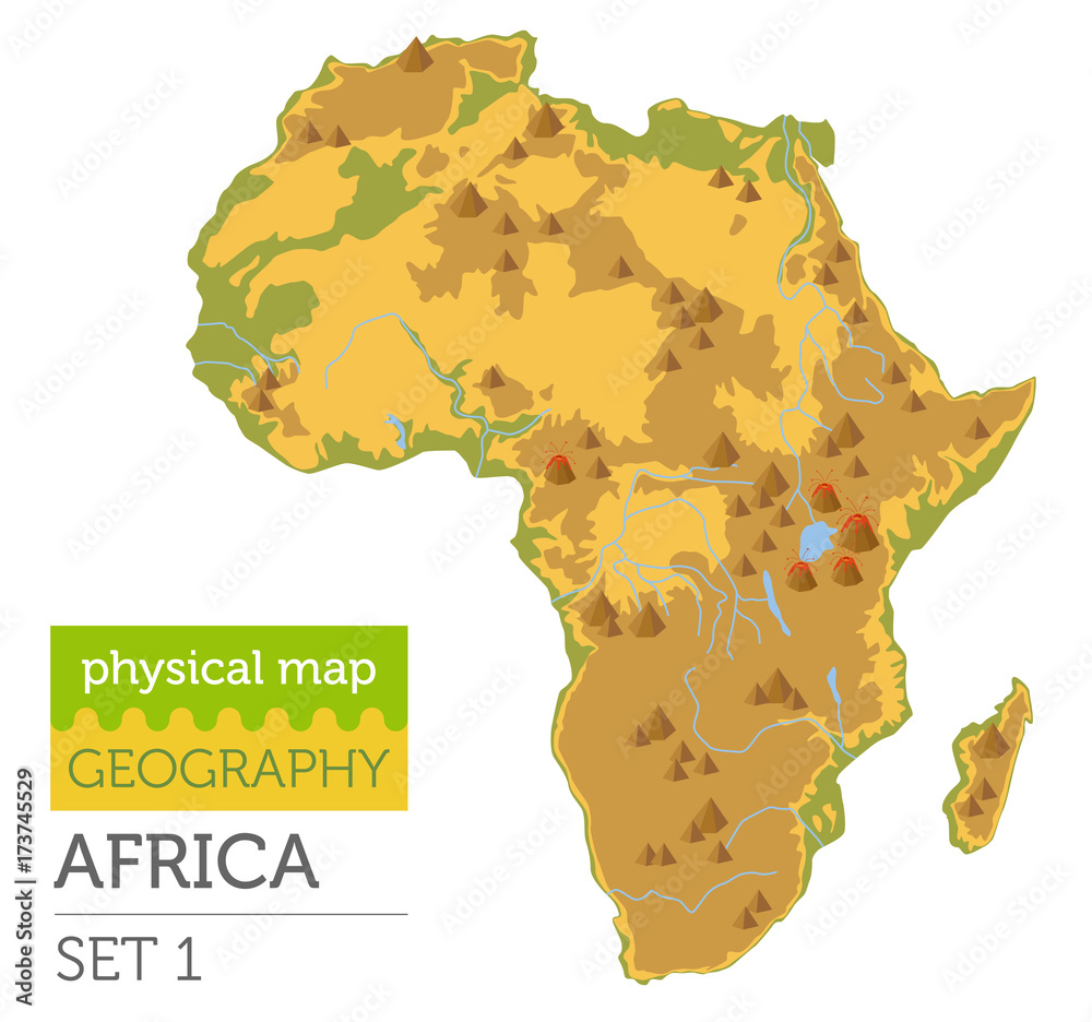 Africa Physical Maps