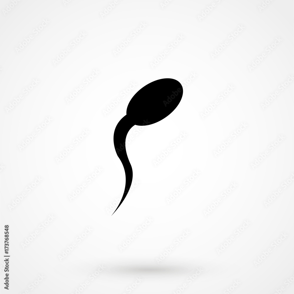 Sperm cells / spermatozoon flat icon for apps and websites Stock Vector ...