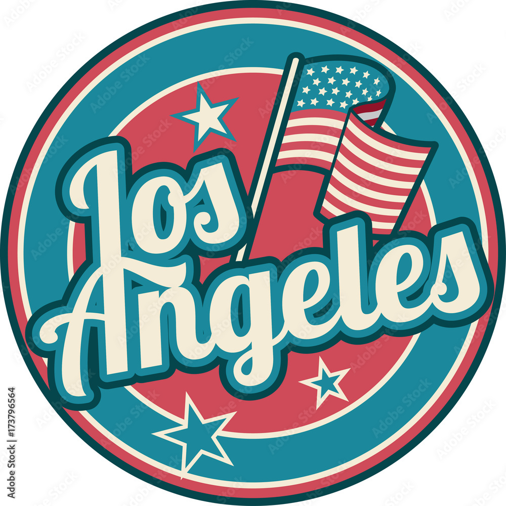 Los Angeles symbol Stock Vector | Adobe Stock