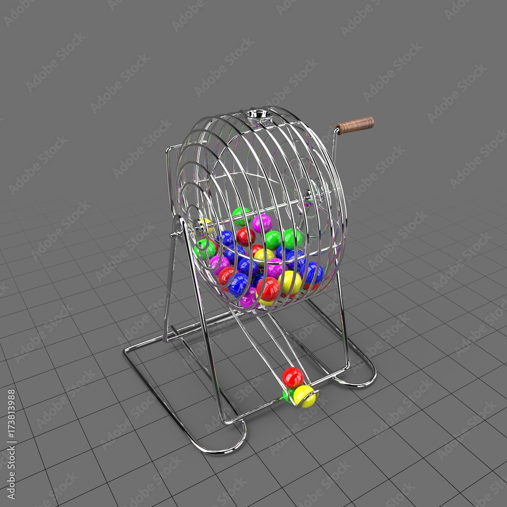 Thin bingo cage Stock 3D asset | Adobe Stock