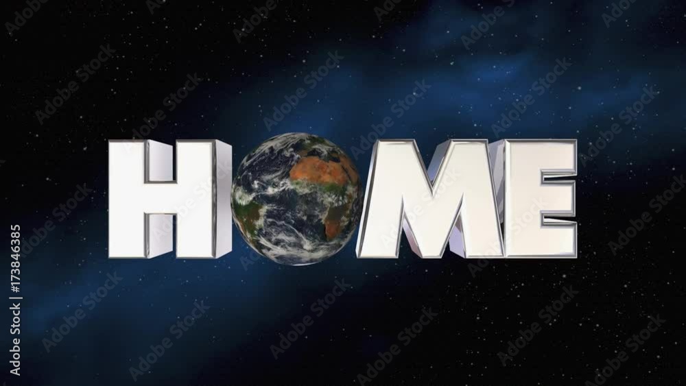 Home World Planet Earth in Word 3d Animation - Elements of this image ...