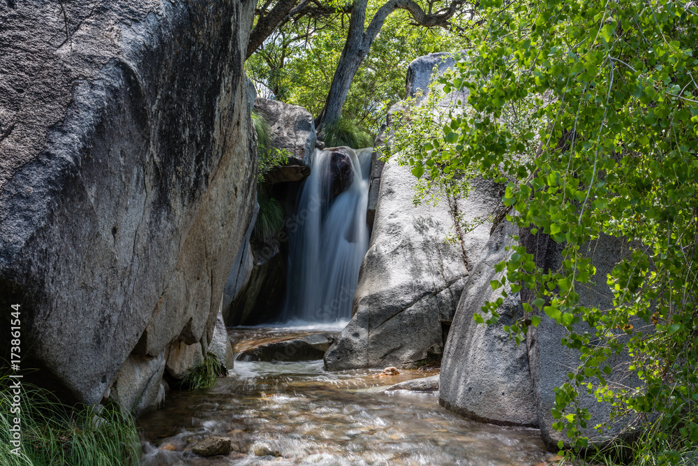 Monsoon rain swells Madera Canyon Falls in the Santa Rita Mountains ...