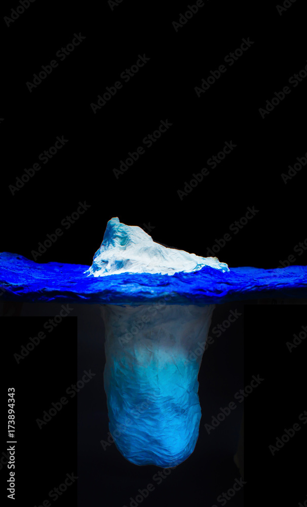The Iceberg model, which likens human communication to iceberg ice ...