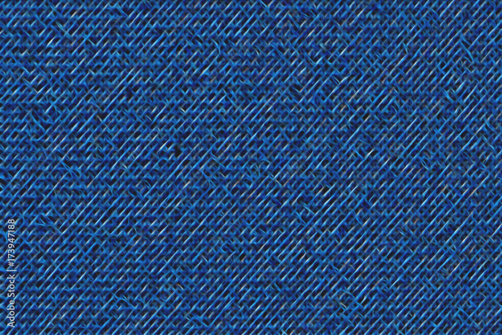 Abstract blue luminous fabric illustration. Seamless texture. Design ...
