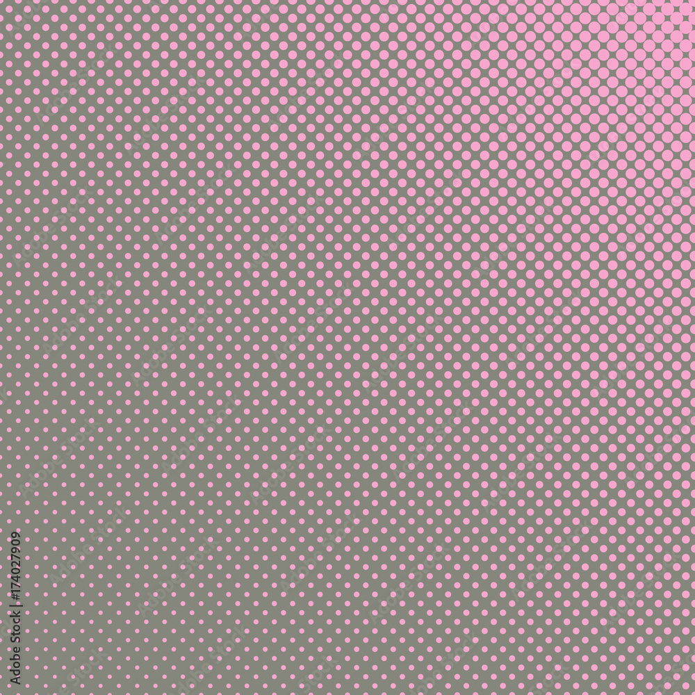 Halftone dot pattern background - vector graphic design from pink ...