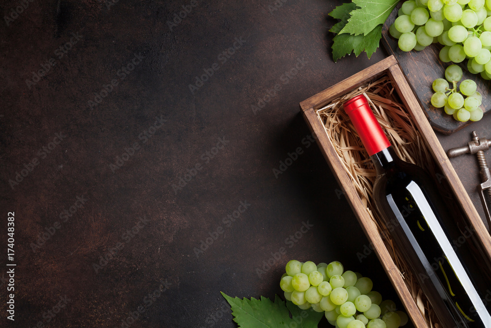 Wine and grapes Stock Photo | Adobe Stock
