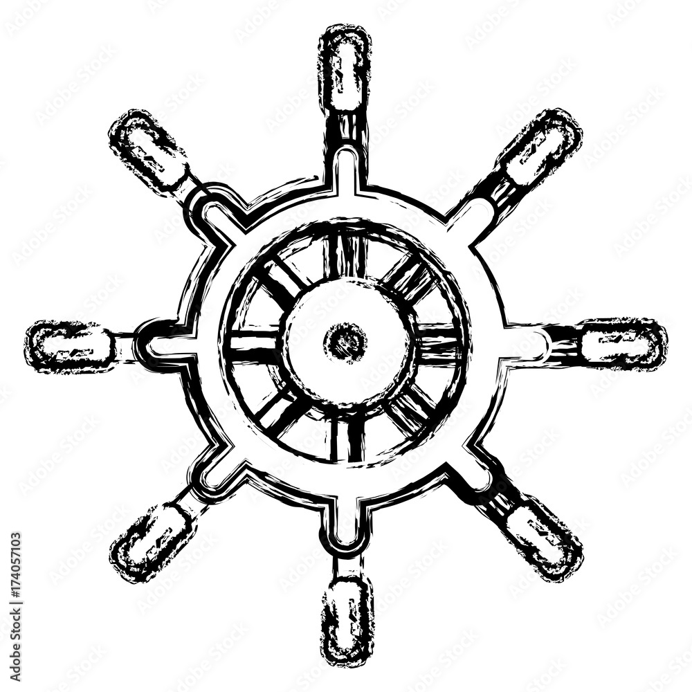 Boat ship wheel icon vector illustration graphic design Stock Vector ...
