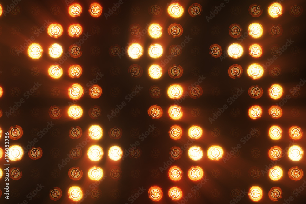 Flashing lights bulb spotlight flood lights arrow vj led wall stage led ...