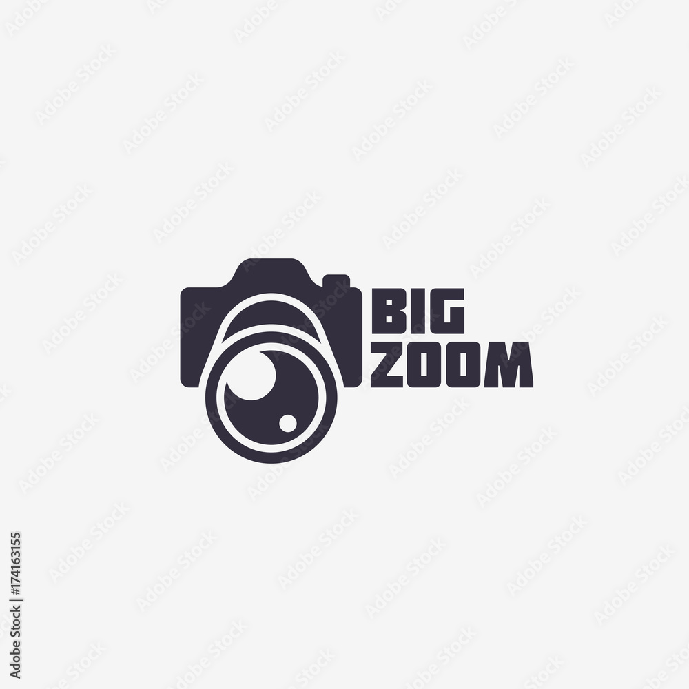 Big zoom logo Stock Vector | Adobe Stock