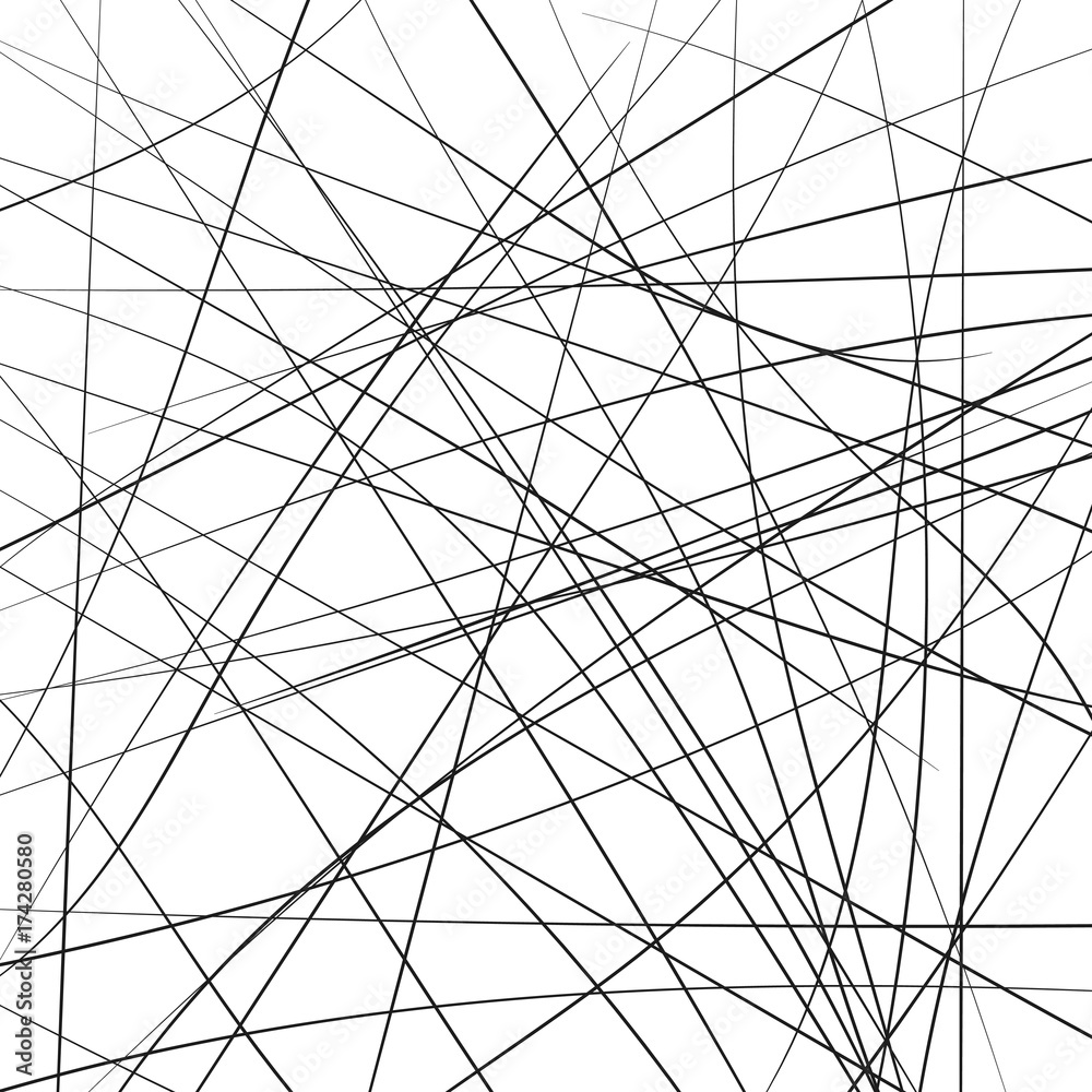 Random Chaotic Strip Lines Diagonally Abstract Geometric Background Pattern Vector Modern Art