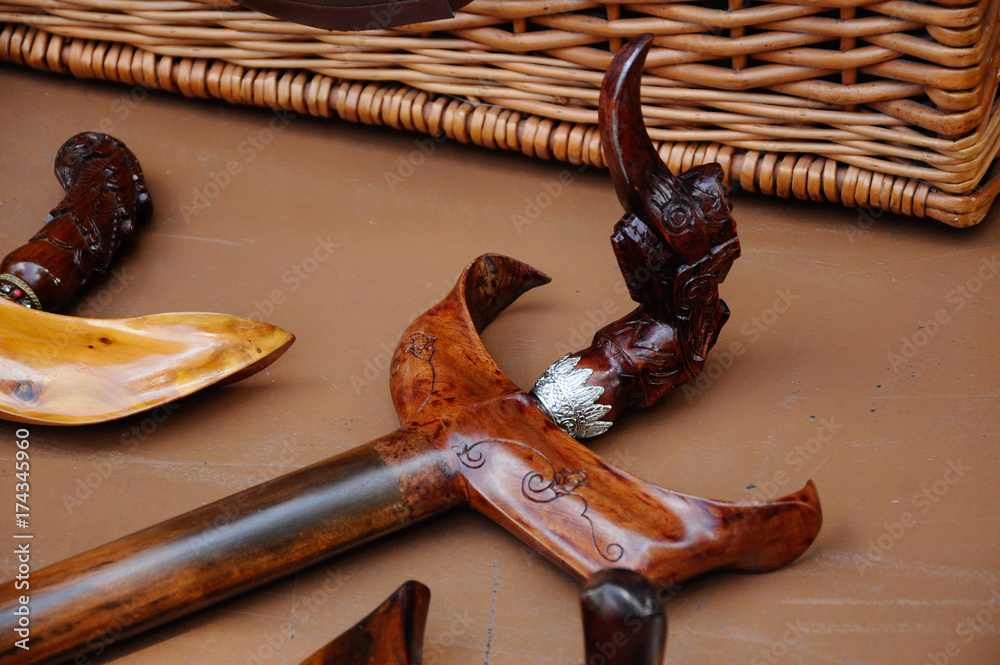 Keris is a traditional weapon of the Malay community in Malaysia. Made ...
