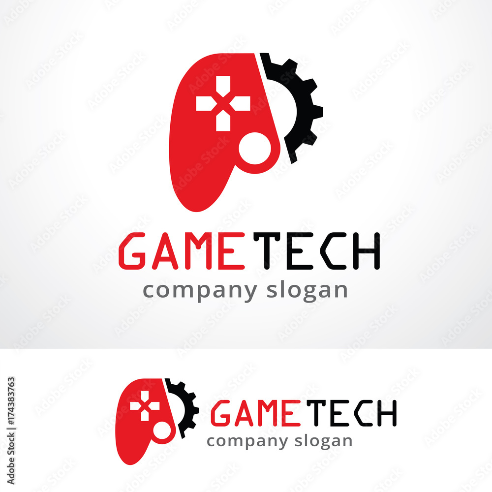Game Technology Logo Template Design Vector, Emblem, Design Concept ...