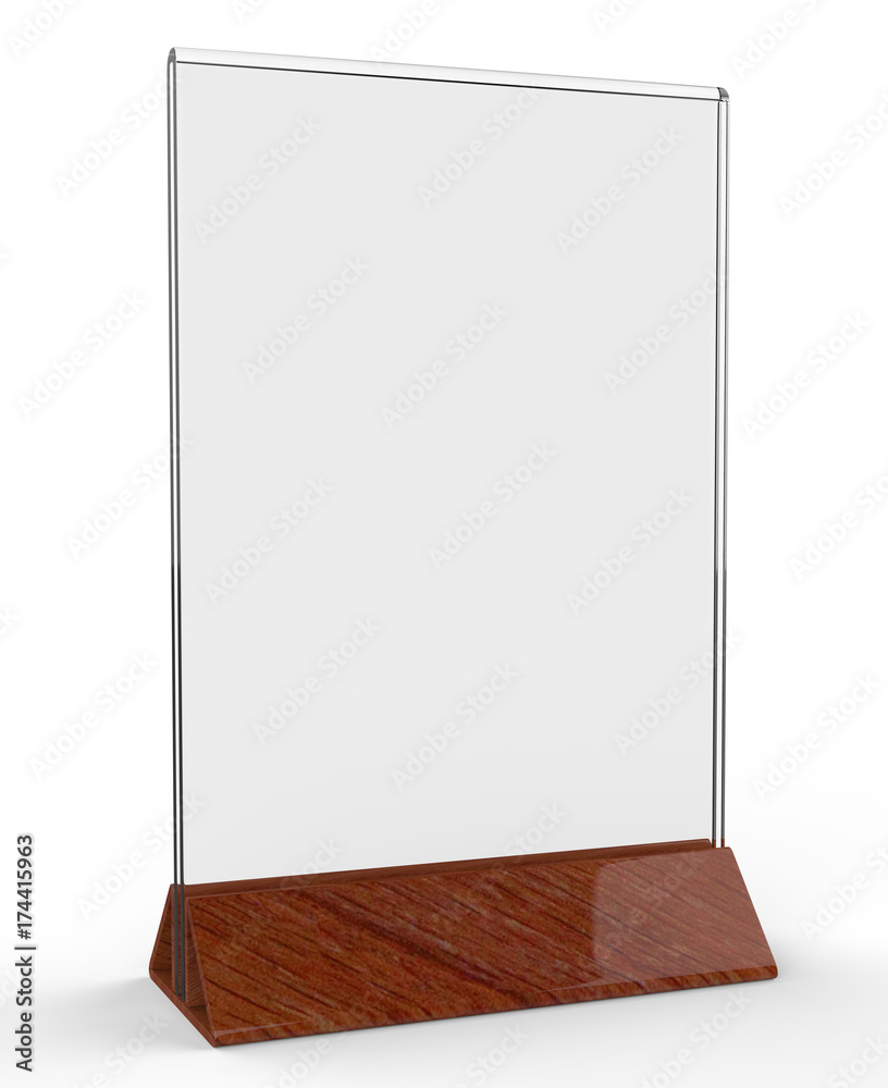 Clear plastic and acrylic table talkers promotional upright menu table ...