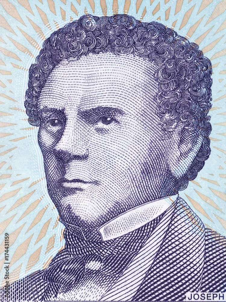 Joseph Jenkins Roberts portrait from Liberian dollars Stock Photo ...