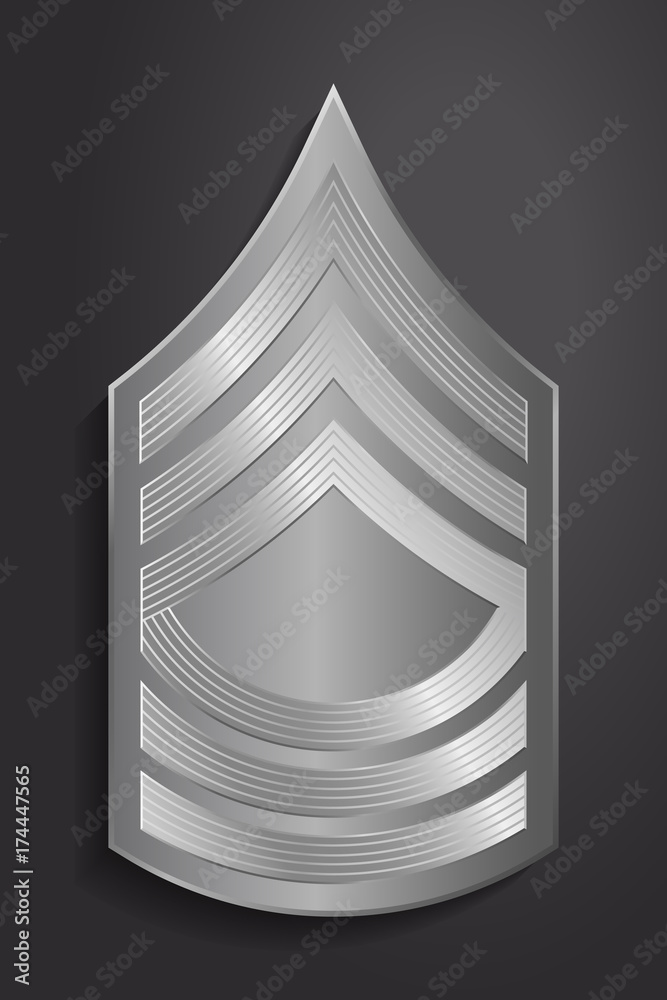 Military Ranks and Insignia. Stripes and Chevrons of Army Stock Vector ...