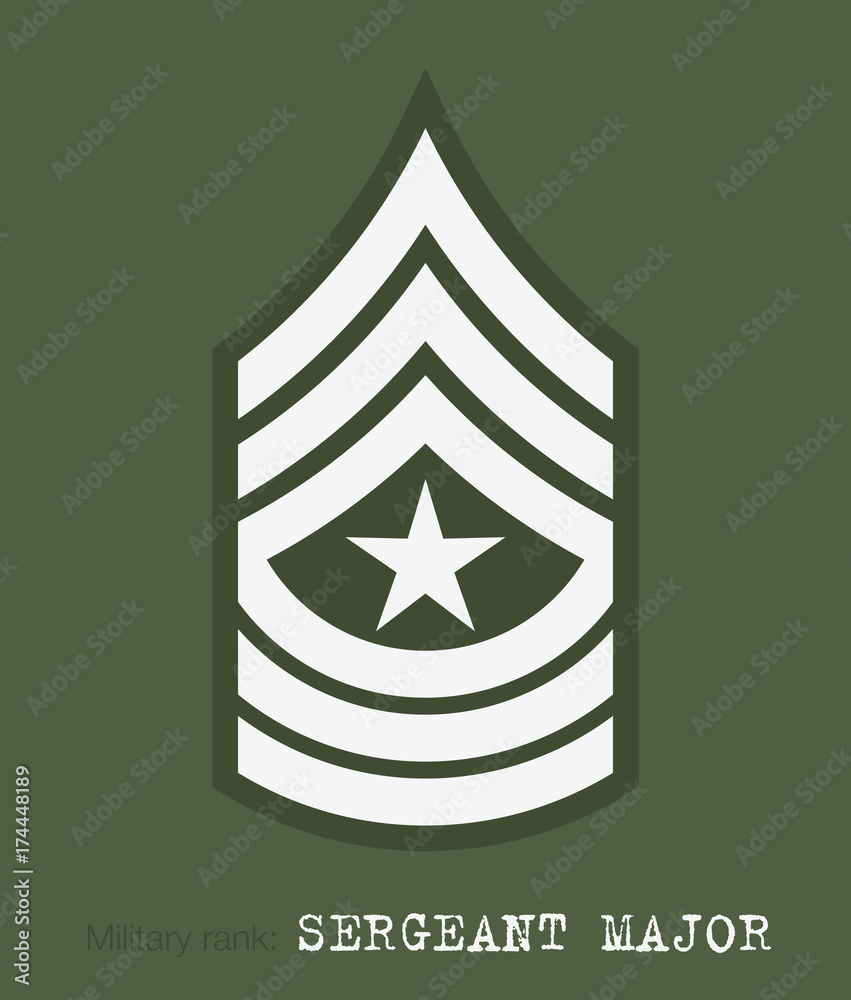 Military Ranks and Insignia. Stripes and Chevrons of Army Stock Vector ...
