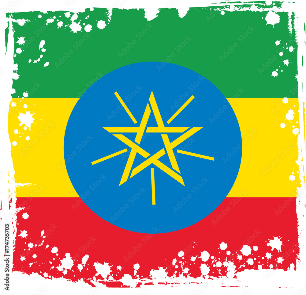 Vector Ethiopia Flag, Ethiopian Colors (Vector Art) Stock Vector ...