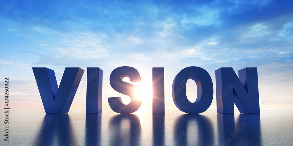 Vision mit Abendsonne Stock-Illustration | Adobe Stock