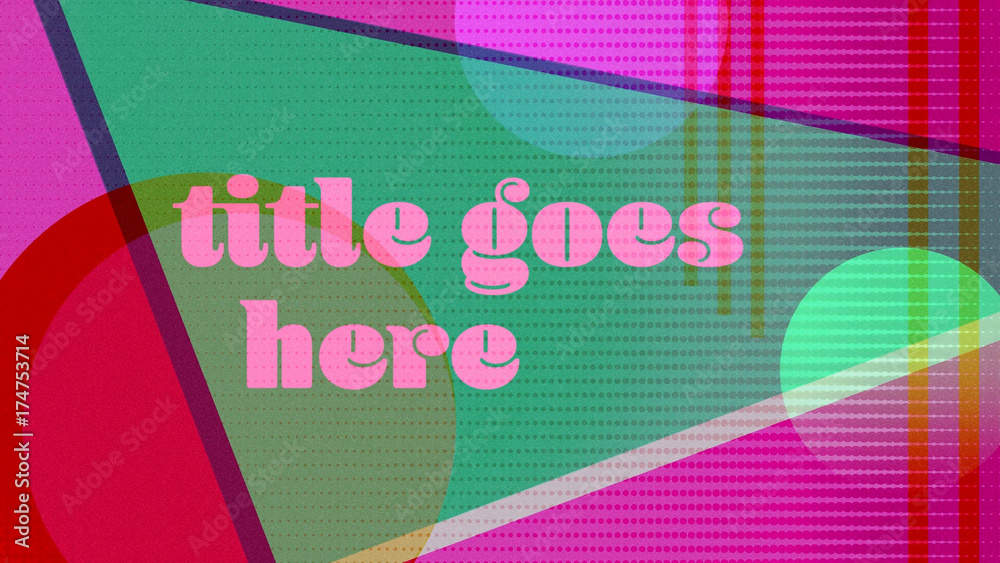 Bright Textured Geometric Title Stock Template | Adobe Stock