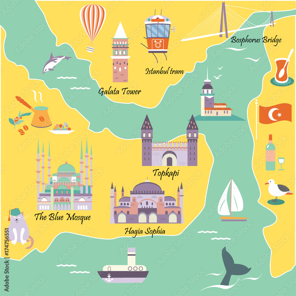 Istanbul Tourist Map Roger's Istanbul Trip: Day Two