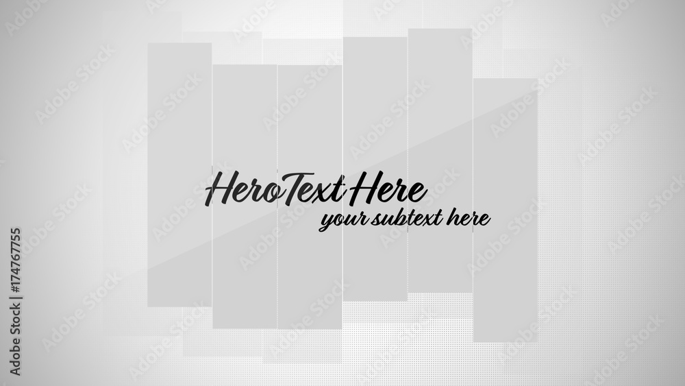 Grayscale Bars Title Stock Template | Adobe Stock