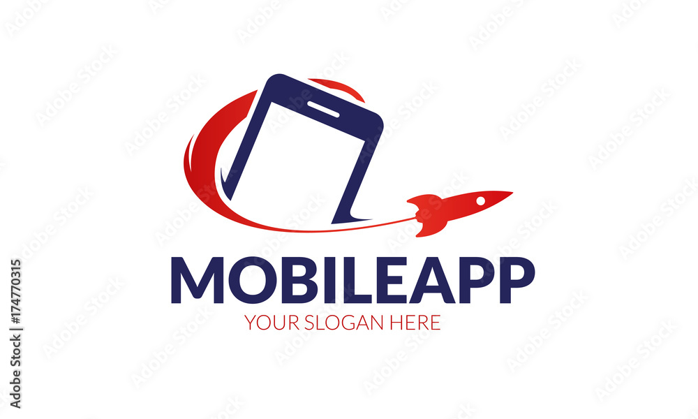 Mobile App Logo Stock Vector | Adobe Stock