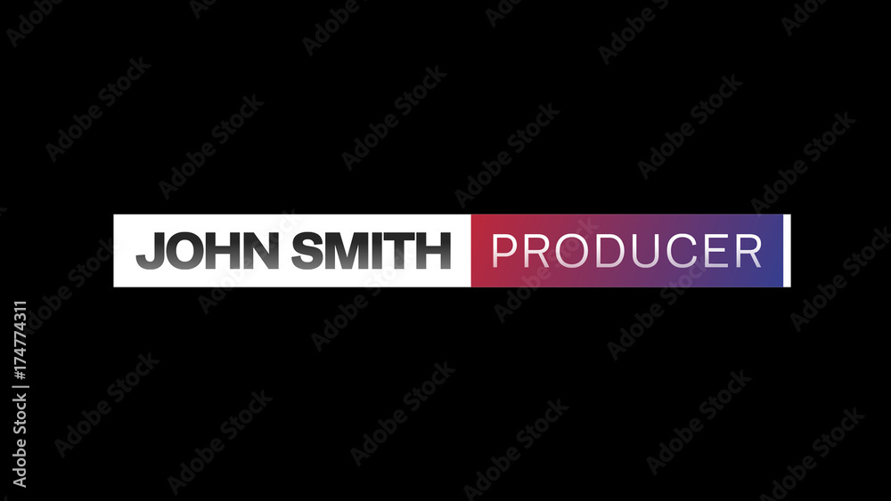 Half and Half White/Gradient Title Stock Template | Adobe Stock