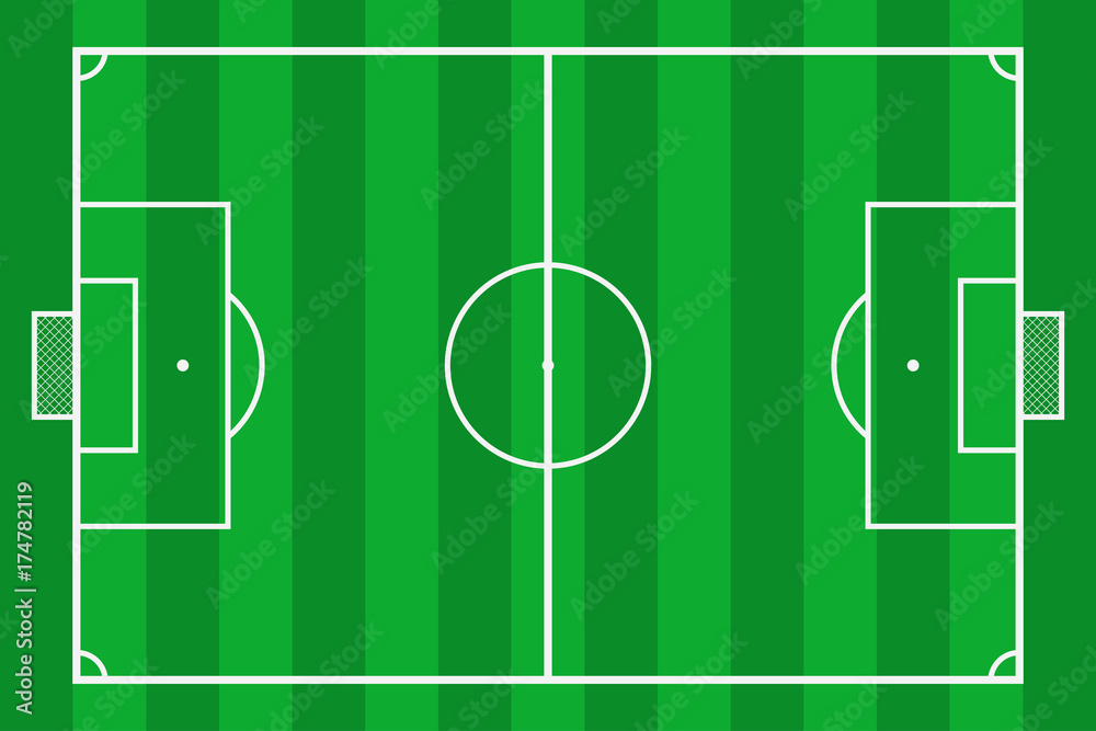 Soccer field. Green grass football court. Mockup background field for ...
