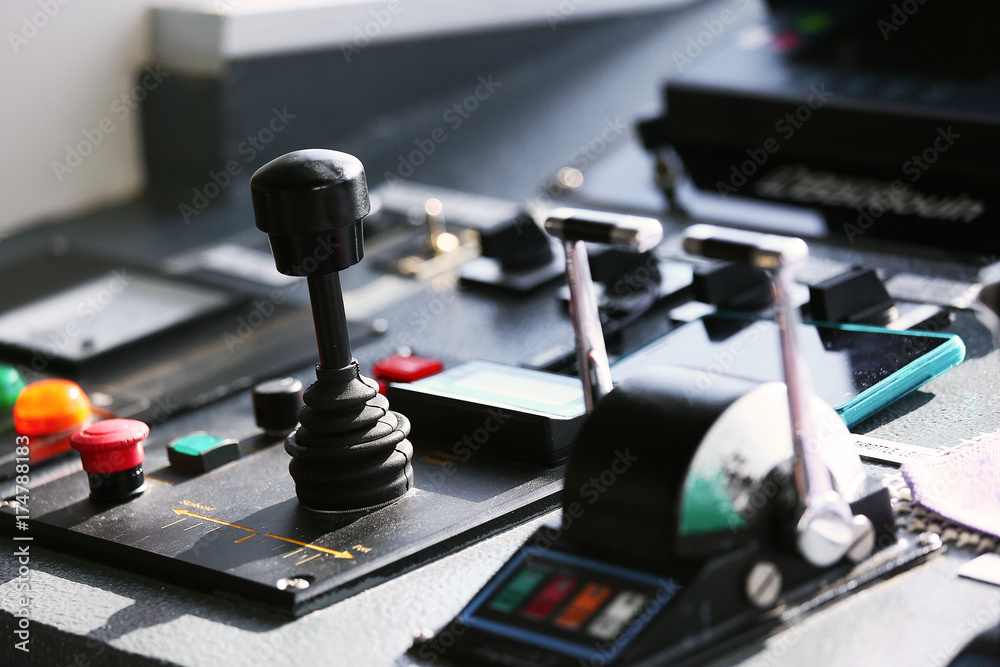 control room of vessel and operated by captain and crews boat with have ...