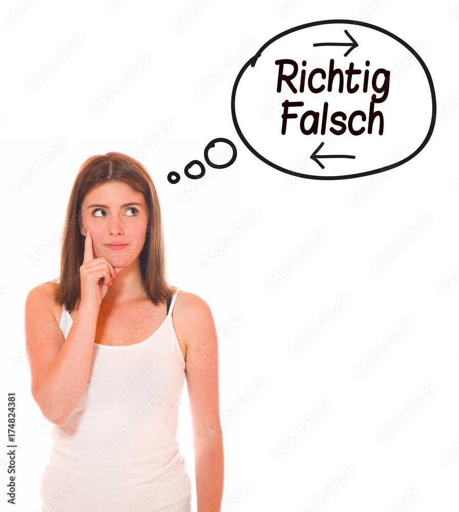 Richtig - Falsch Stock-Foto | Adobe Stock