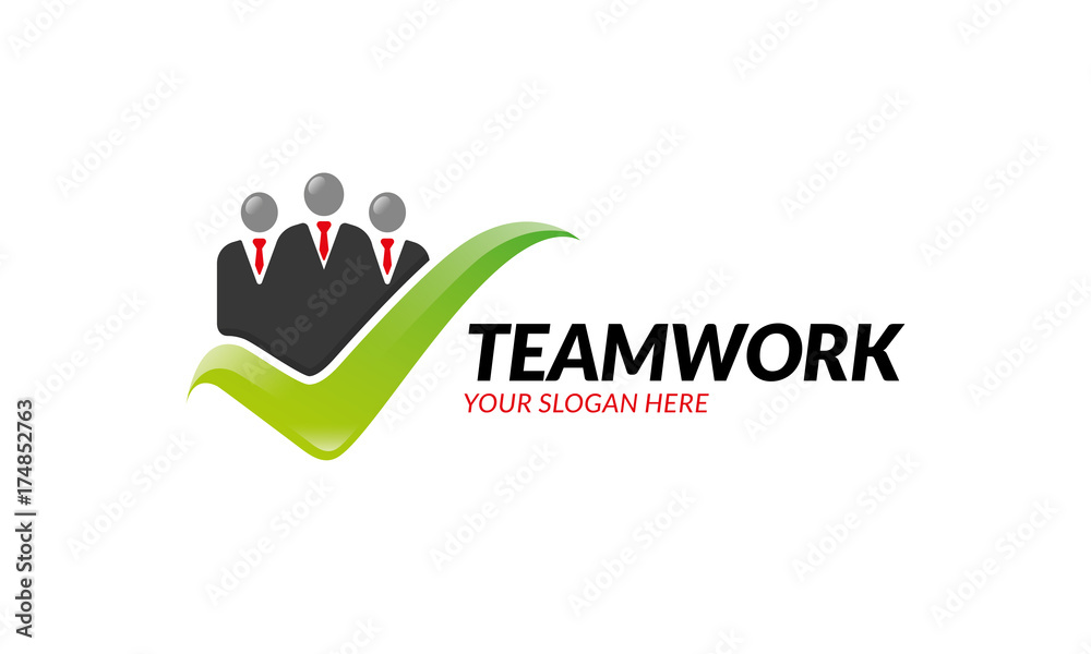 Teamwork Logo Stock Vector | Adobe Stock