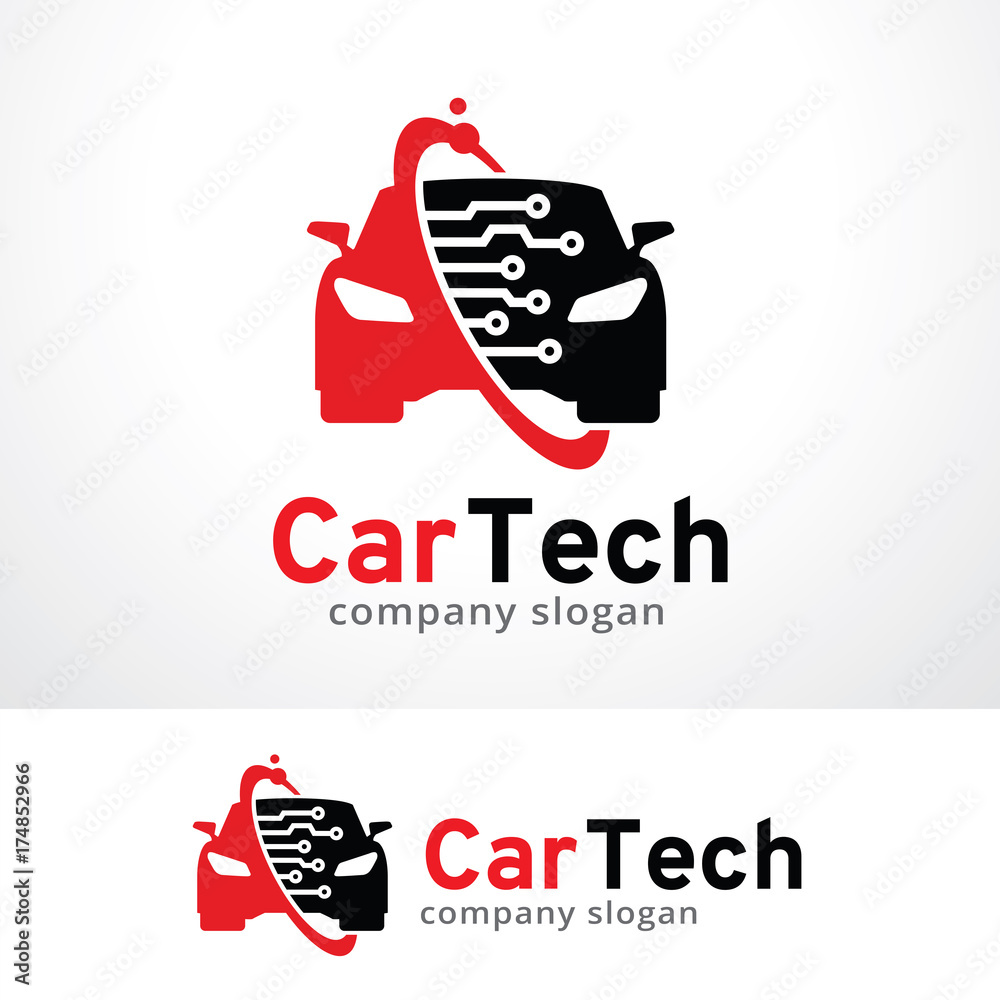 Car Technology Logo Template Design Vector, Emblem, Design Concept ...
