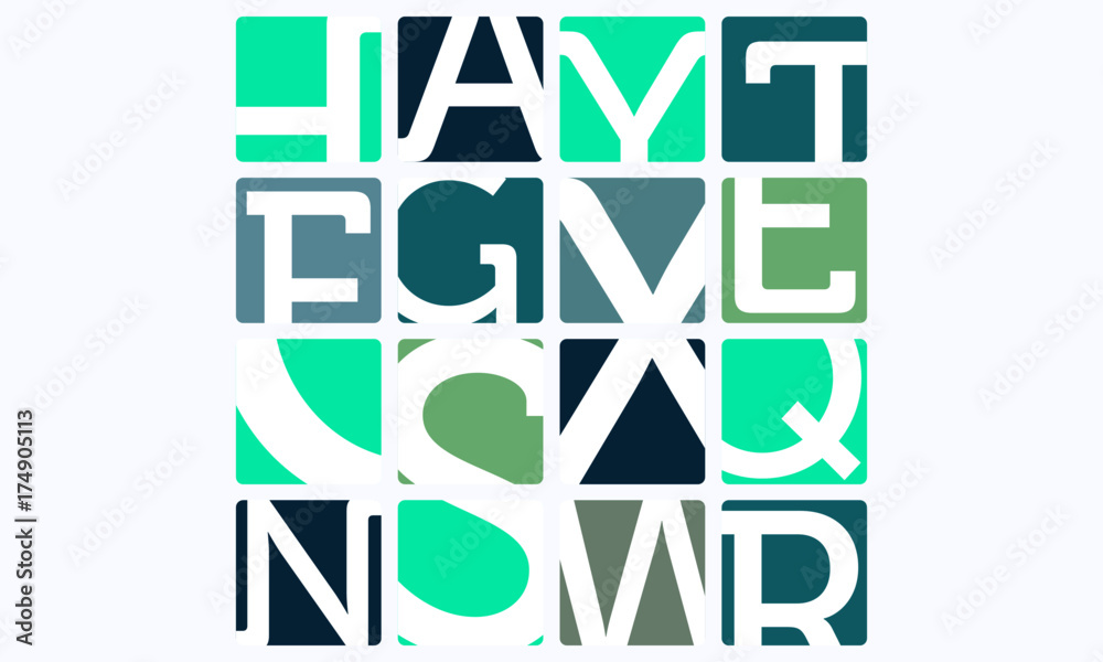 Typeface Background Design Concept Font Pattern Stock Vector | Adobe Stock