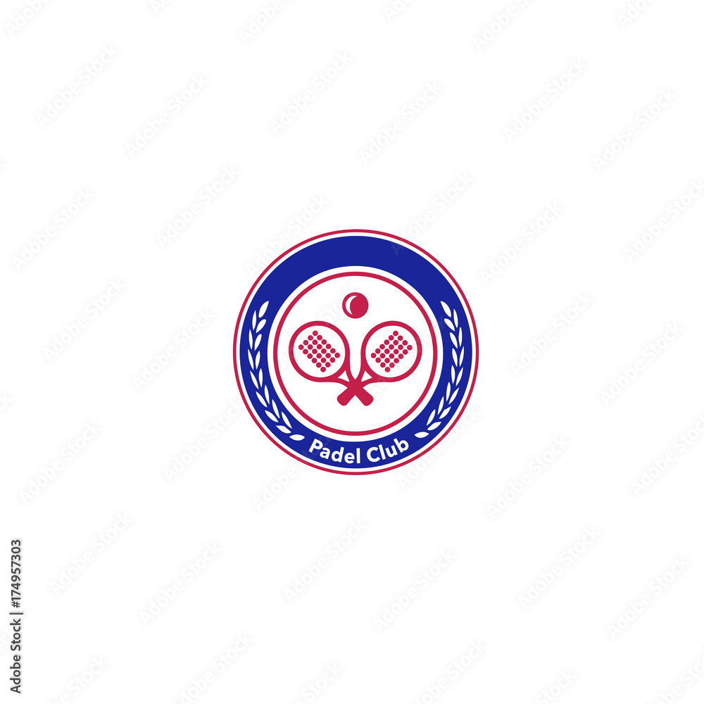 padel-club-logo vector de Stock | Adobe Stock