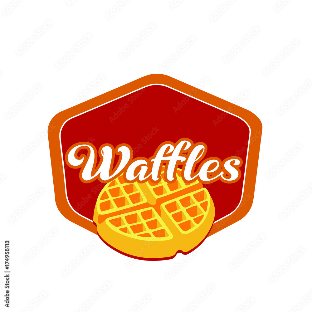 waffle-logo Stock Vector | Adobe Stock