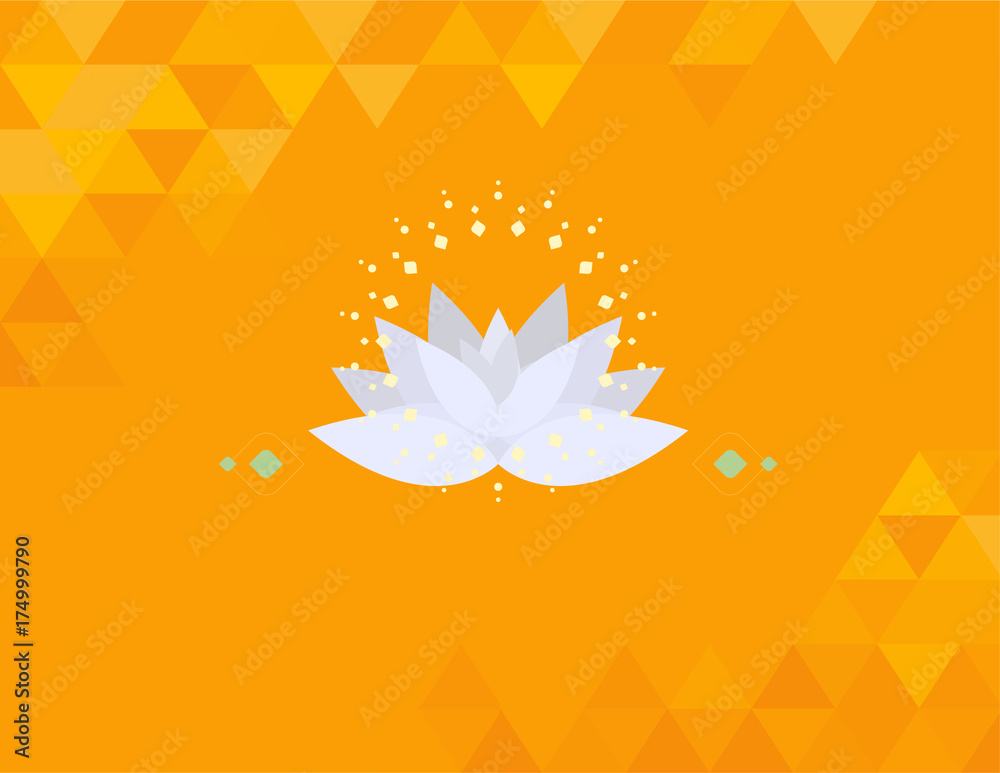 Orange Lotus Flower