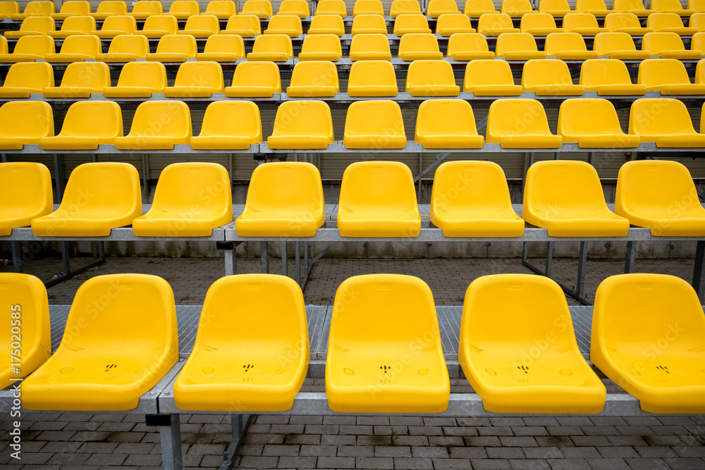 Stadium chairs Stock Photo | Adobe Stock