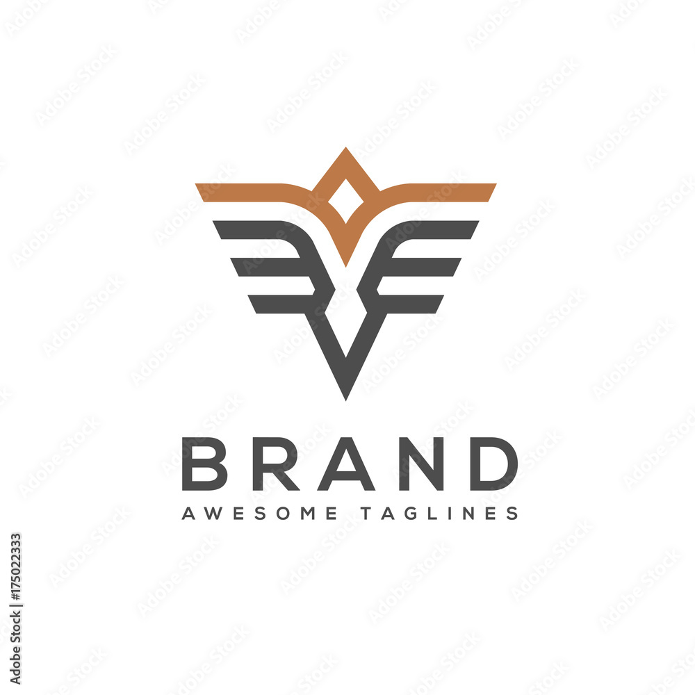 best simple Vector wings logo . Winged logo company and icon wing ...