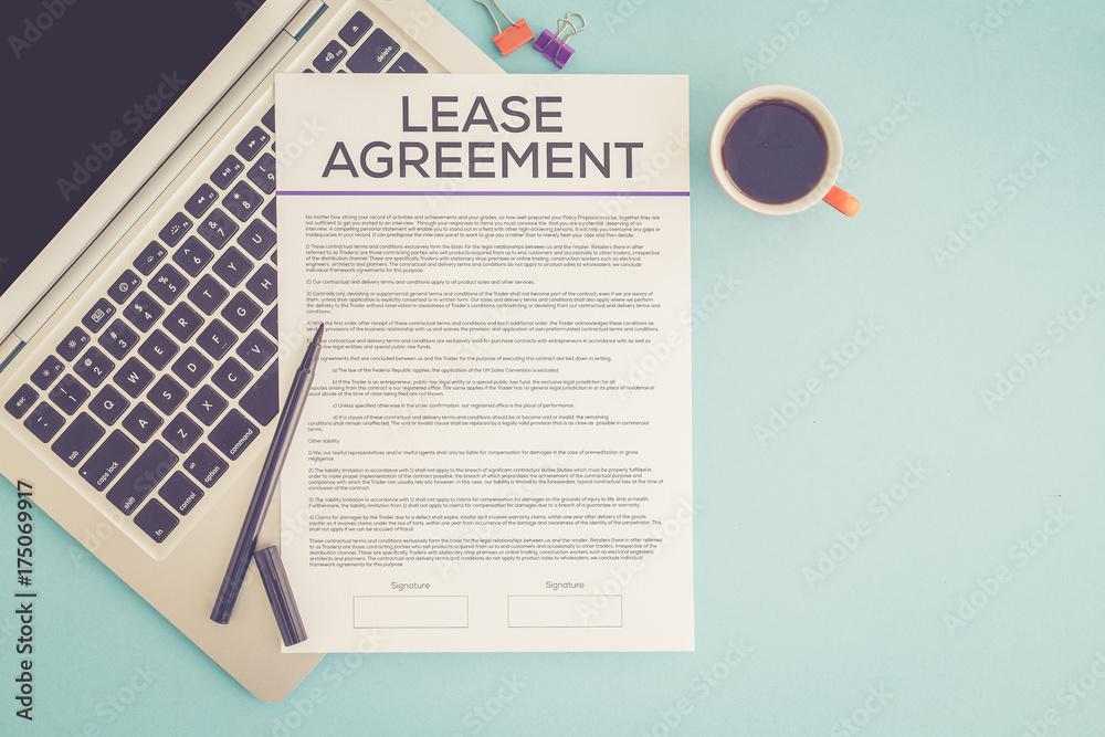 LEASE AGREEMENT CONCEPT Stock Photo | Adobe Stock